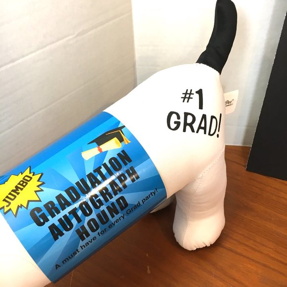 dandee | Toys | Graduation Autograph Weiner Large Plush Puppy Dog Nwt ...